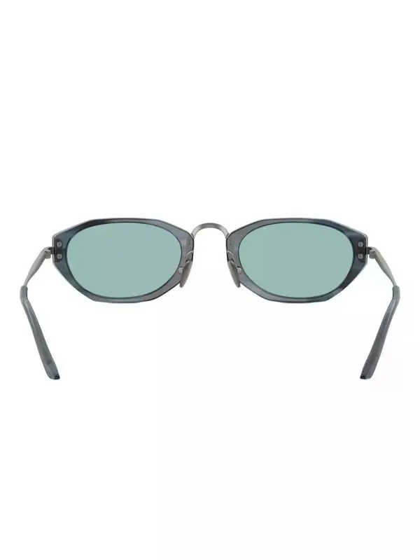 Giorgio Armani Geometric Frame Sunglasses