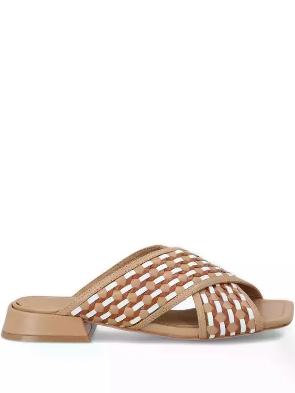 BRUNO PREMI Woven Crossover Sandals