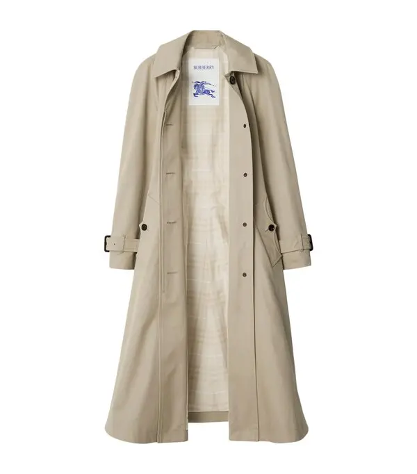 Burberry Ellingham Gabardine Car Coat - Beige