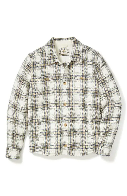 Marine Layer Max Plaid Cotton Twill Overshirt