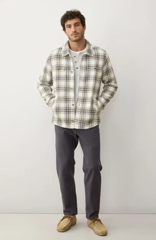 Marine Layer Max Plaid Cotton Twill Overshirt