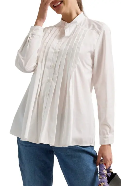 CACHE COEUR Cotton Poplin Maternity & Nursing Shirt