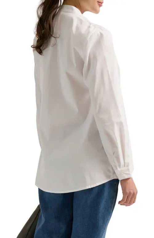 CACHE COEUR Cotton Poplin Maternity & Nursing Shirt