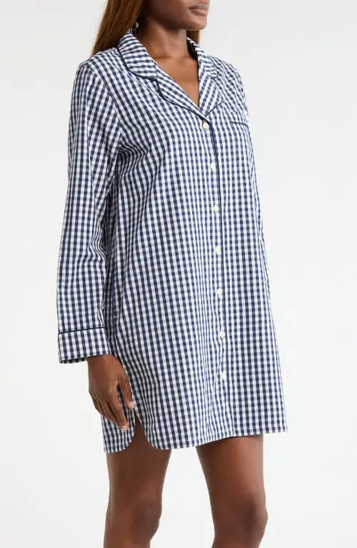 Nordstrom Classic Piped Cotton Nightshirt