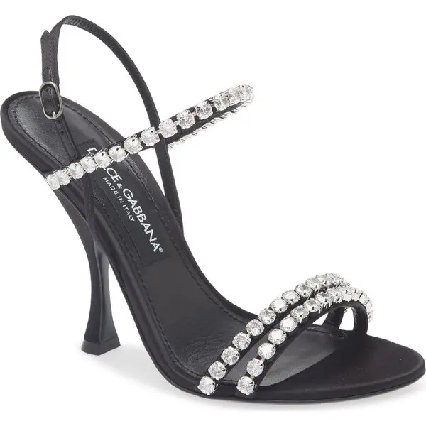Dolce & Gabbana Crystal Strap Sandal