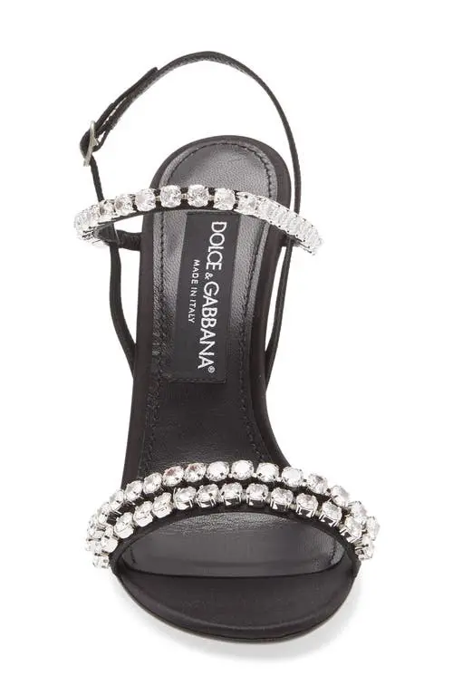 Dolce & Gabbana Crystal Strap Sandal