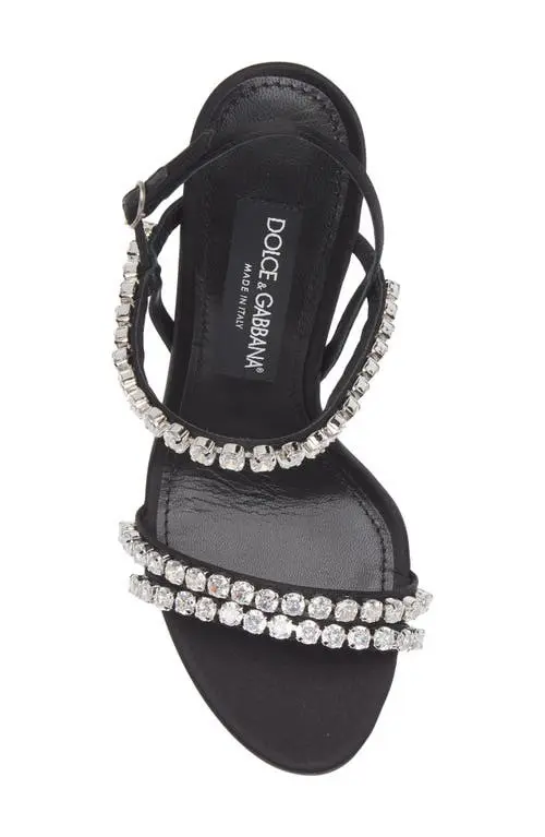 Dolce & Gabbana Crystal Strap Sandal