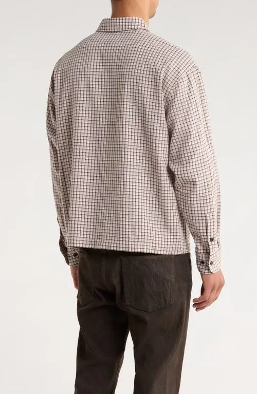 PACSUN Microplaid Button-up Shirt