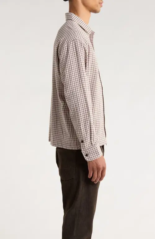 PACSUN Microplaid Button-up Shirt