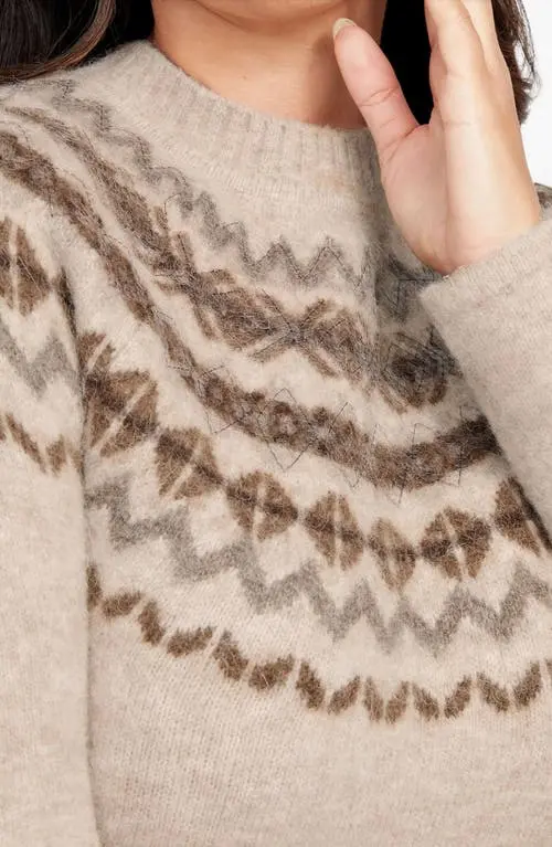 MARCIANO Akila Jacquard Detail Long Sleeve Sweater Dress