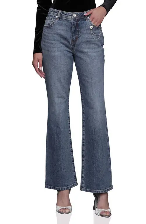 Avec Les Filles Bootcut Jeans With Moon And Star Accent