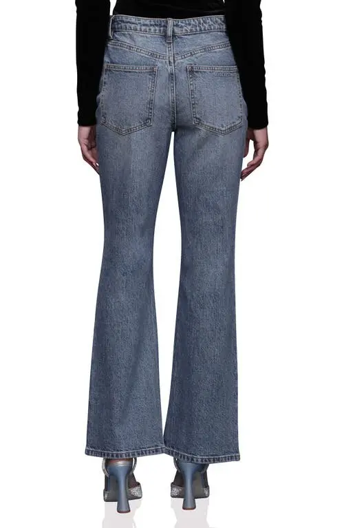 Avec Les Filles Bootcut Jeans With Moon And Star Accent