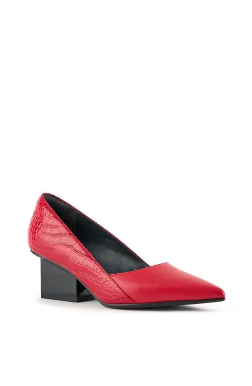 United Nude Raila Pump - Crimson