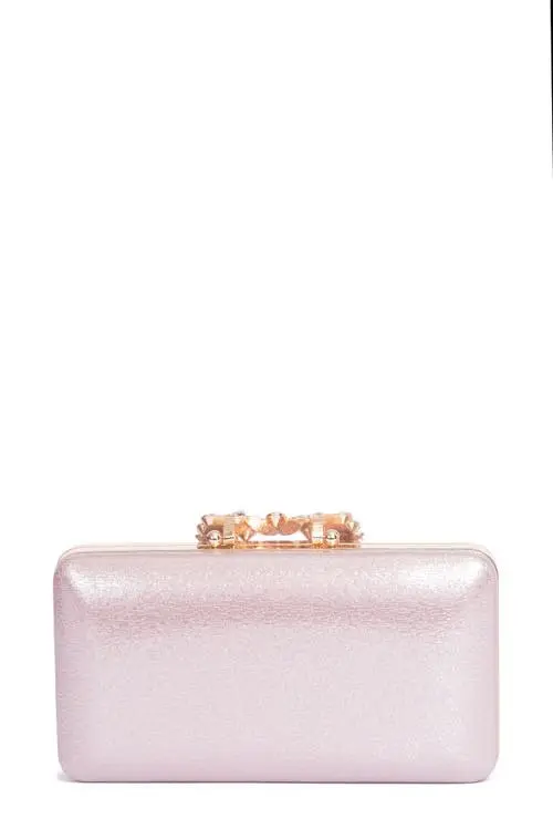 LAUREN LORRAINE Rectangular Evening Bag - Rose Gold