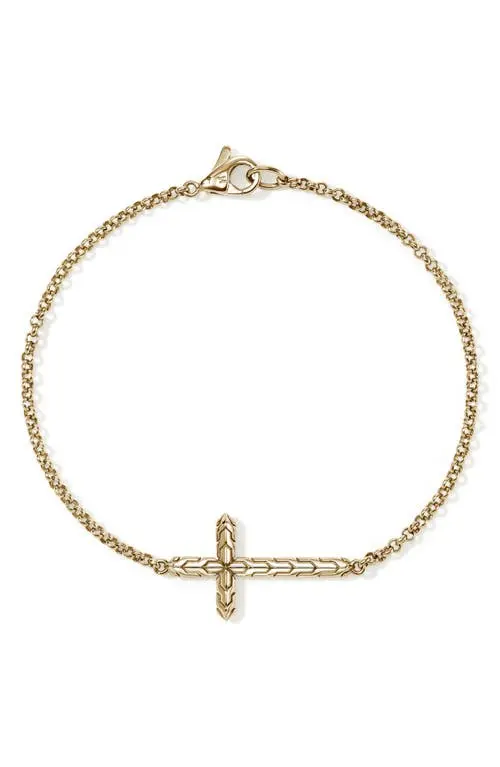 John Hardy Essentials Cross Chain Bracelet - Gold