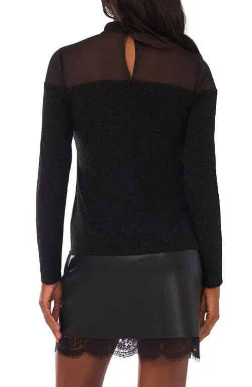 Vince Camuto Illusion Yoke Mock Neck Top