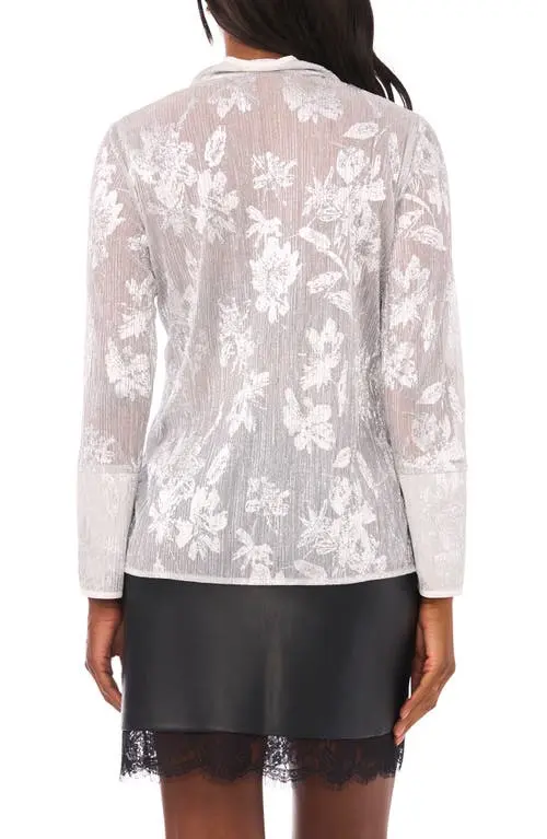 Vince Camuto Metallic Tunic Top