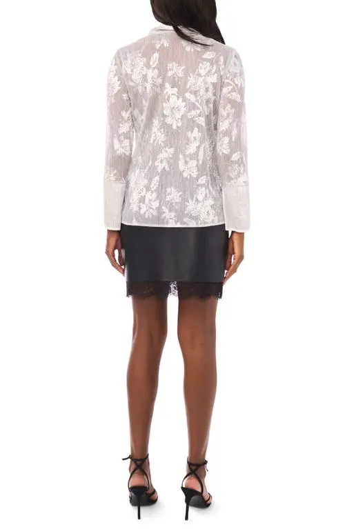 Vince Camuto Metallic Tunic Top