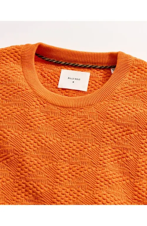 Billy Reid Geo Links Cotton Sweater - Sunset