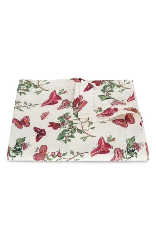 MATOUK Baudin Butterfly Linen Tablecloth - Ruby