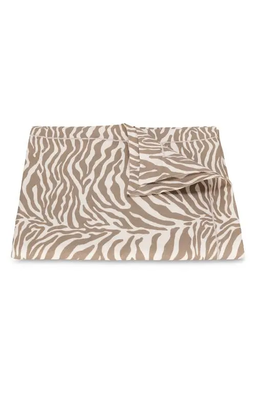 MATOUK Regine Zebra Stripe Linen Tablecloth - Coconut