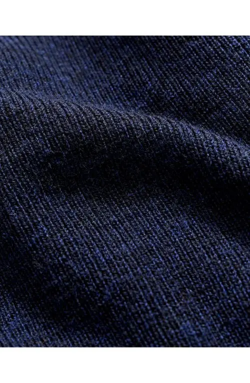 Billy Reid Bishop Rib Wool & Cotton Sweater - Carbon Blue