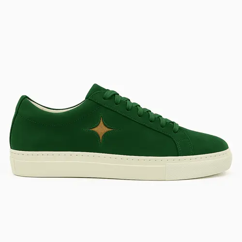 MADISON MAISON Sirius Star Suede Sneakers - Green