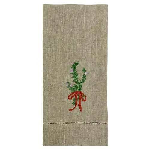 MAISON D'HAITI Flora Collection Tea Towels - Green