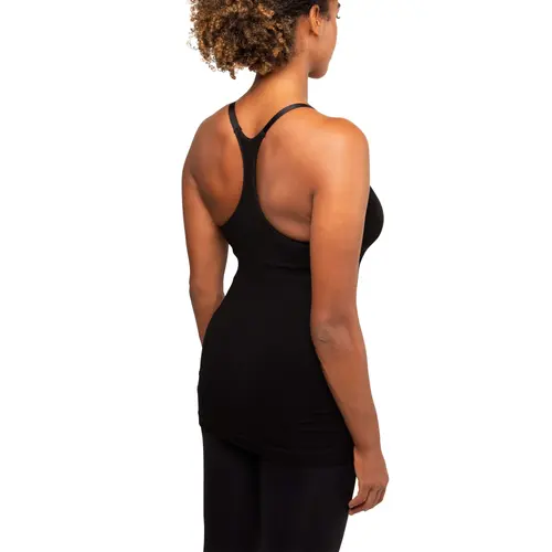 MODERN ETERNITY Ava Racer-back Maternity And Nursing Tank - Black