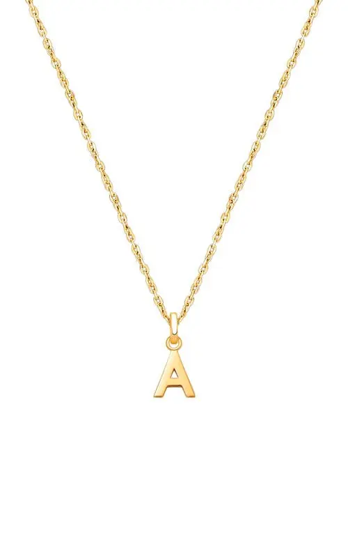 TINY BLESSINGS 14k Gold Initial Pendant Necklace - 14k Gold - A
