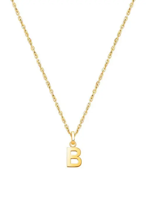 TINY BLESSINGS 14k Gold Initial Pendant Necklace - 14k Gold - B