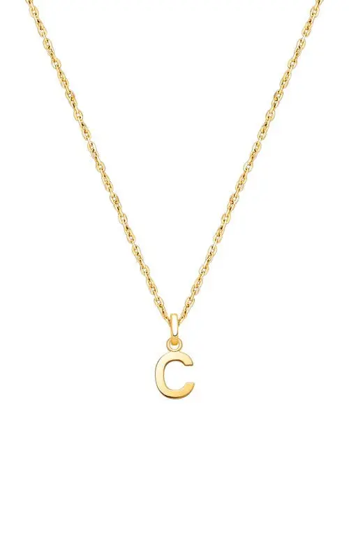 TINY BLESSINGS 14k Gold Initial Pendant Necklace - 14k Gold - C