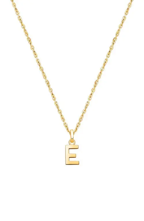 TINY BLESSINGS 14k Gold Initial Pendant Necklace - 14k Gold - E