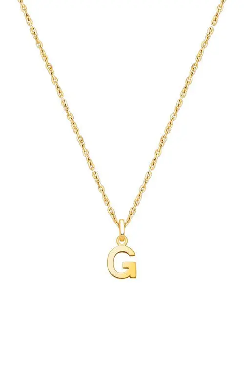 TINY BLESSINGS 14k Gold Initial Pendant Necklace - 14k Gold - G