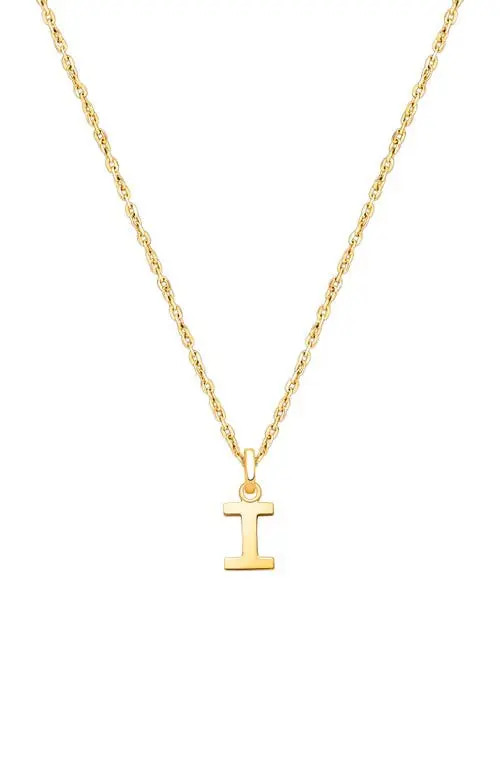 TINY BLESSINGS 14k Gold Initial Pendant Necklace - 14k Gold - I