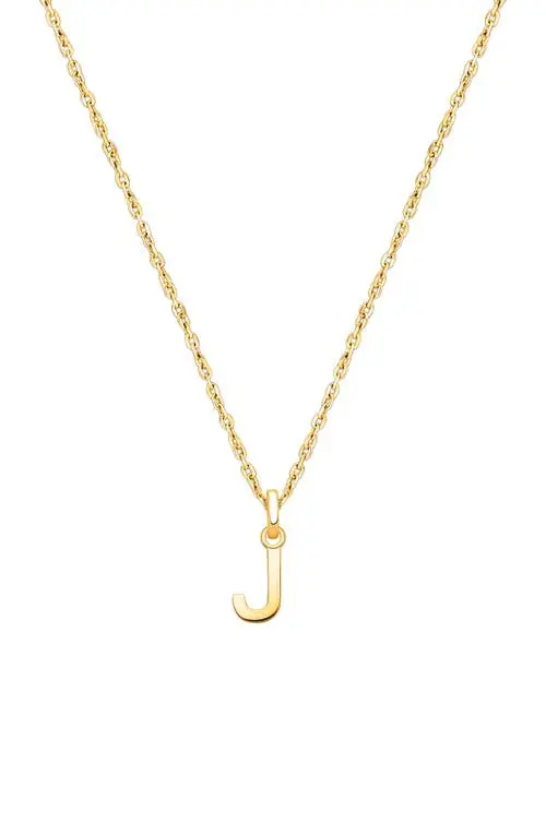 TINY BLESSINGS 14k Gold Initial Pendant Necklace - 14k Gold - J
