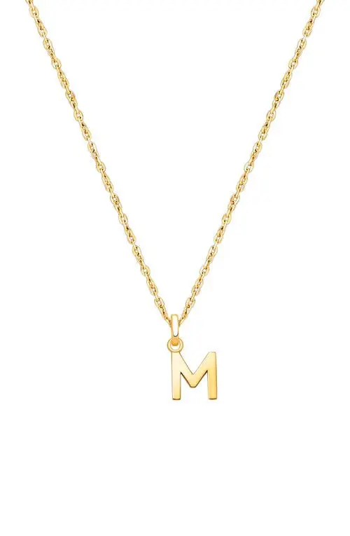 TINY BLESSINGS 14k Gold Initial Pendant Necklace - 14k Gold - M