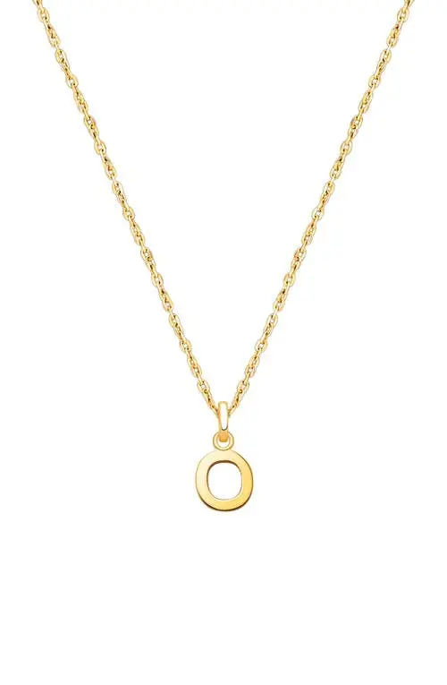 TINY BLESSINGS 14k Gold Initial Pendant Necklace - 14k Gold - O
