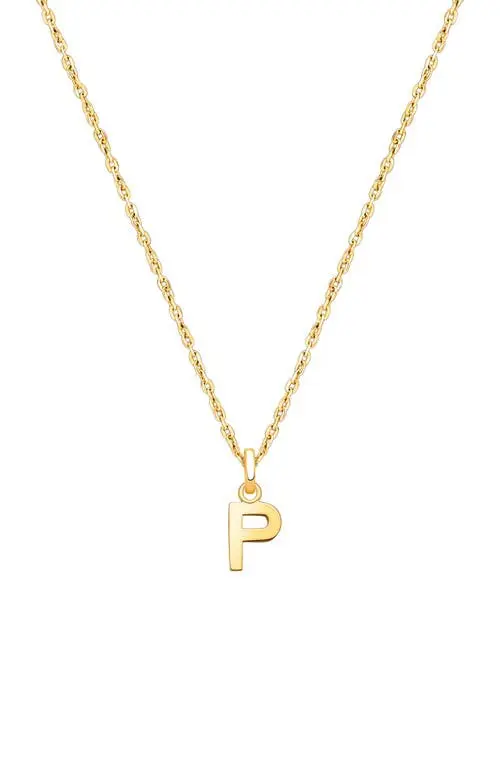 TINY BLESSINGS 14k Gold Initial Pendant Necklace - 14k Gold - P