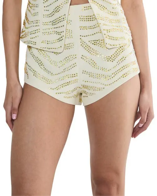 Nasty Gal Zebra Hotfix Tailored Hotpants