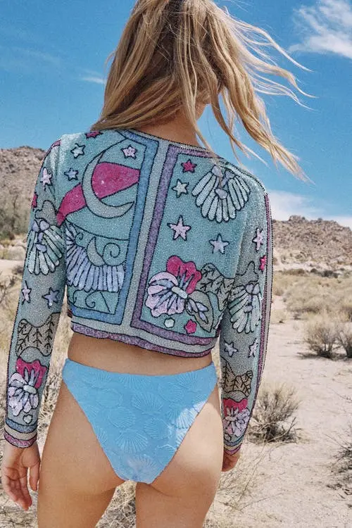 Nasty Gal Celestial Placement Beaded Jacket