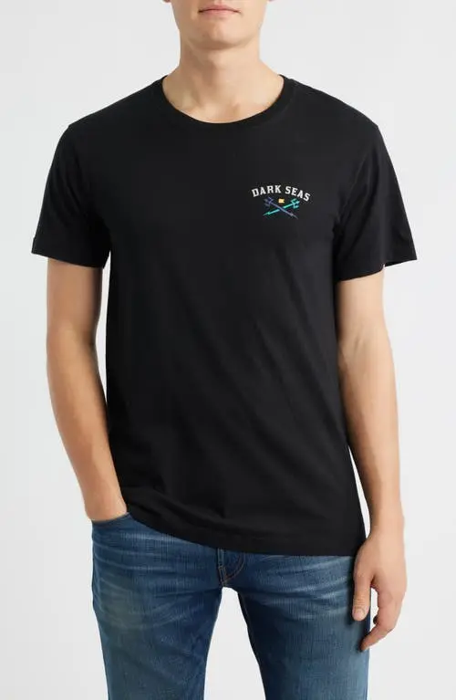 DARK SEAS Octo Glass Cotton Graphic T-shirt - Black
