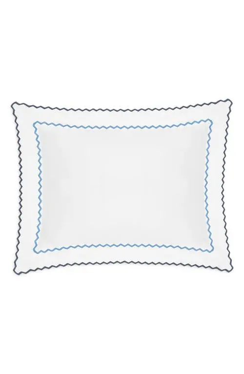 MATOUK Axel Embroidered Pillow Sham - Azure