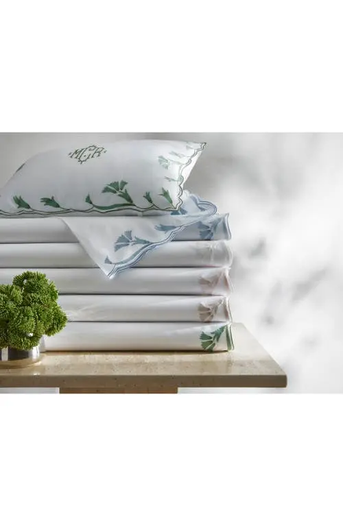 MATOUK Marcella 600 Thread Count Egyptian Cotton Flat Sheet - Bone