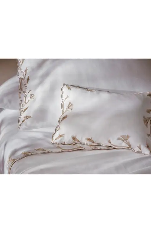 MATOUK Marcella 600 Thread Count Egyptian Cotton Flat Sheet - Bone