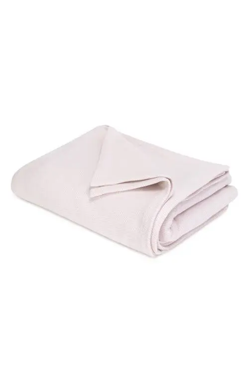 MATOUK Costa Mesa Cotton Knit Blanket - Pink