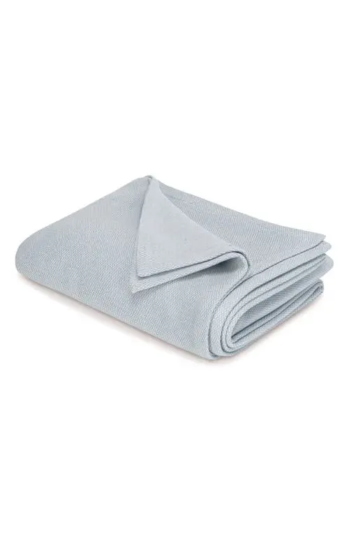 MATOUK Costa Mesa Cotton Knit Blanket - Pool