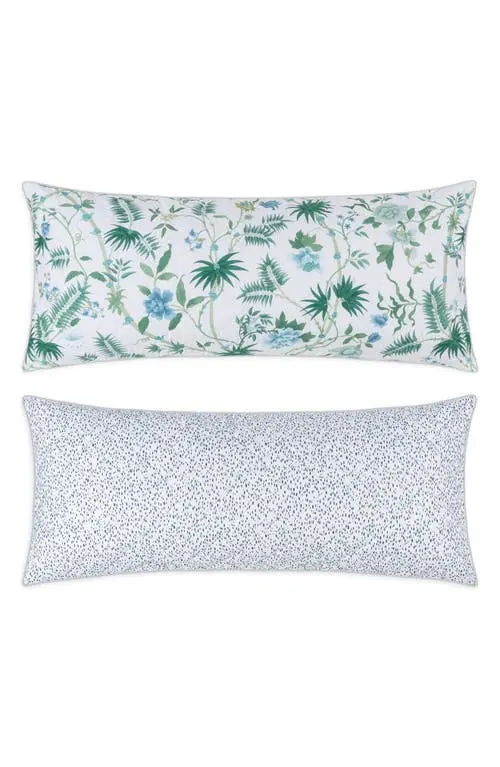 MATOUK Reversible Lumbar Pillow - Palmyra Emerald/celine Blue