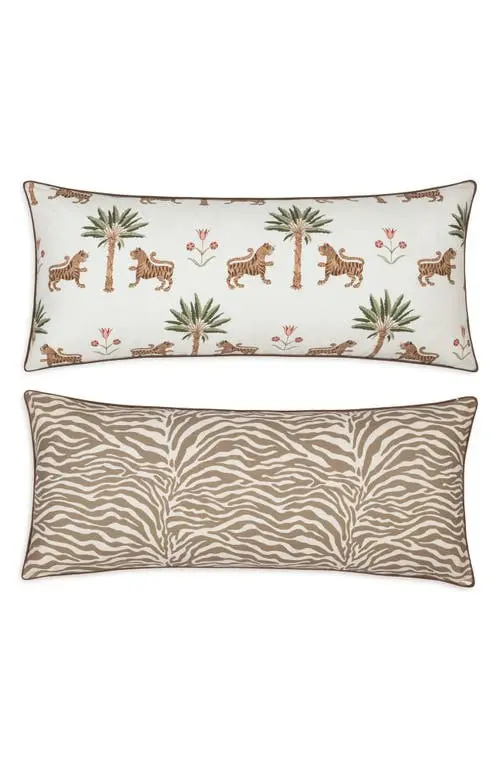 MATOUK Reversible Lumbar Pillow - Tiger Palm/regine Coconut