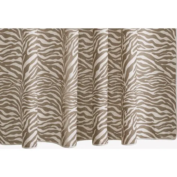 MATOUK Regine Zebra Stripe Shower Curtain - Coconut